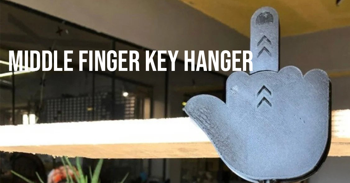 Middle Finger Key Hanger - CoolStuffToBuyInc.com