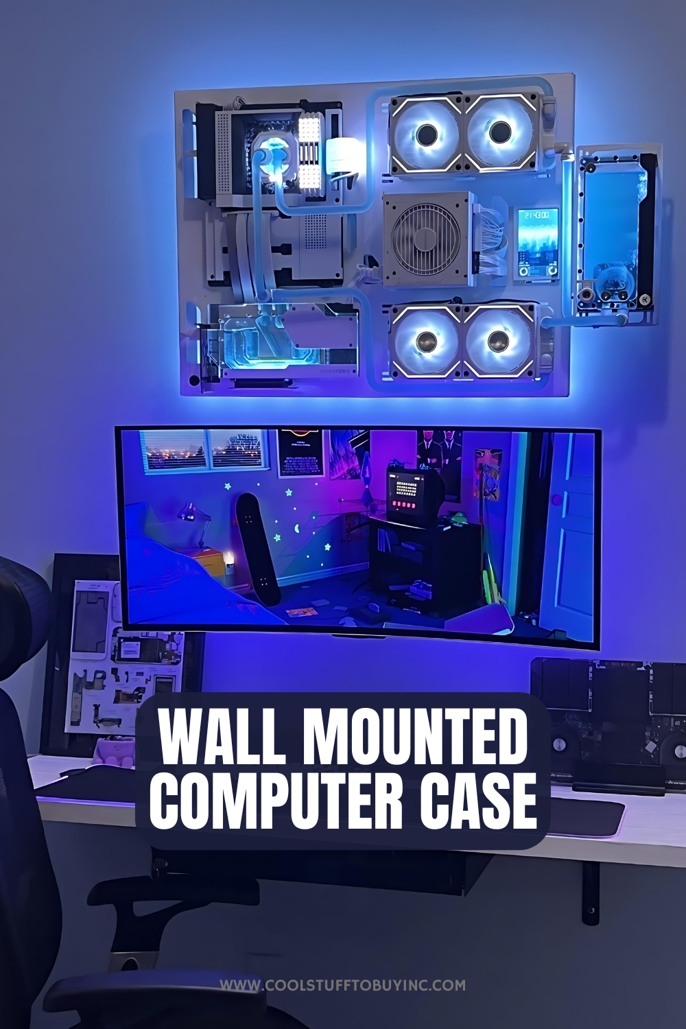 Wall Mounted Open Air Computer Case – A Fusion of Technology and Wall ...